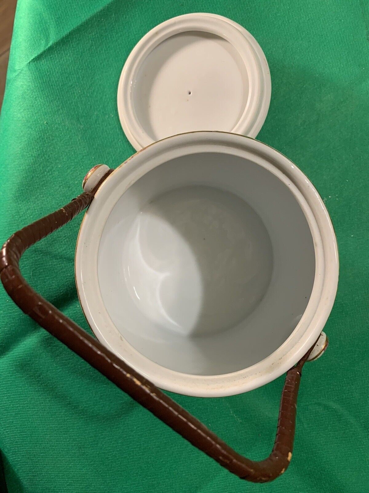 Cottagecore Ceramic Ice Bucket Container Floral Chintz Formalities Baum ...