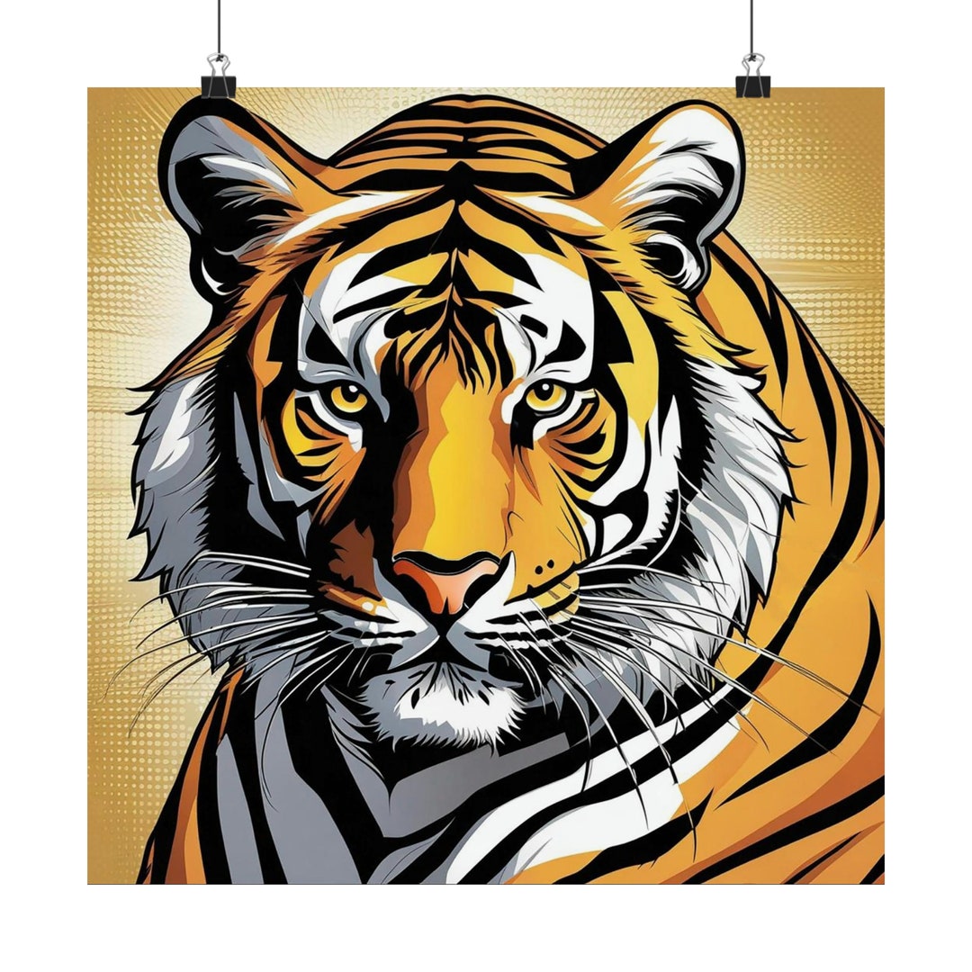 Gorgeous Tiger Poster Wild Cat Lover Set 1 of 5 Free Shipping - Etsy