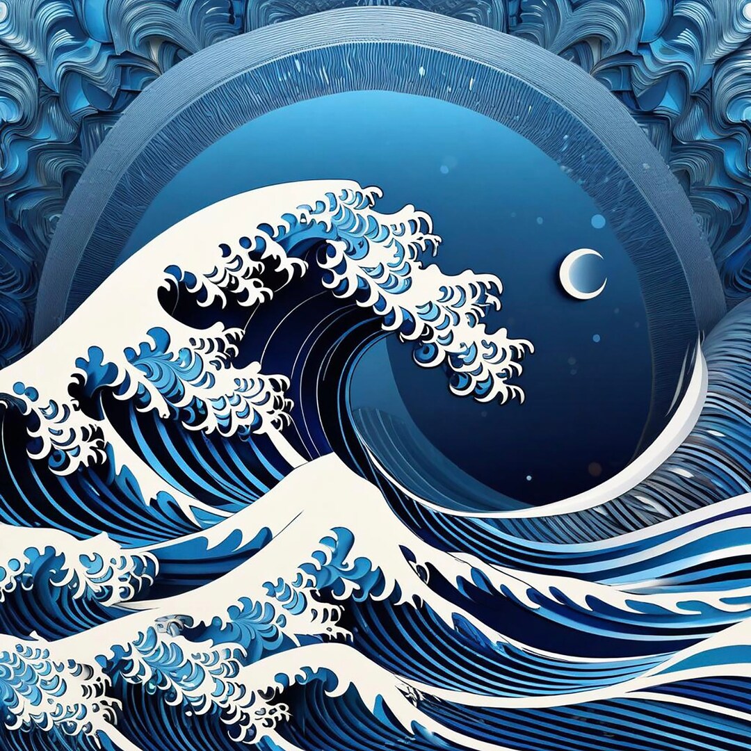 Ocean Wave Art Print: 11x14