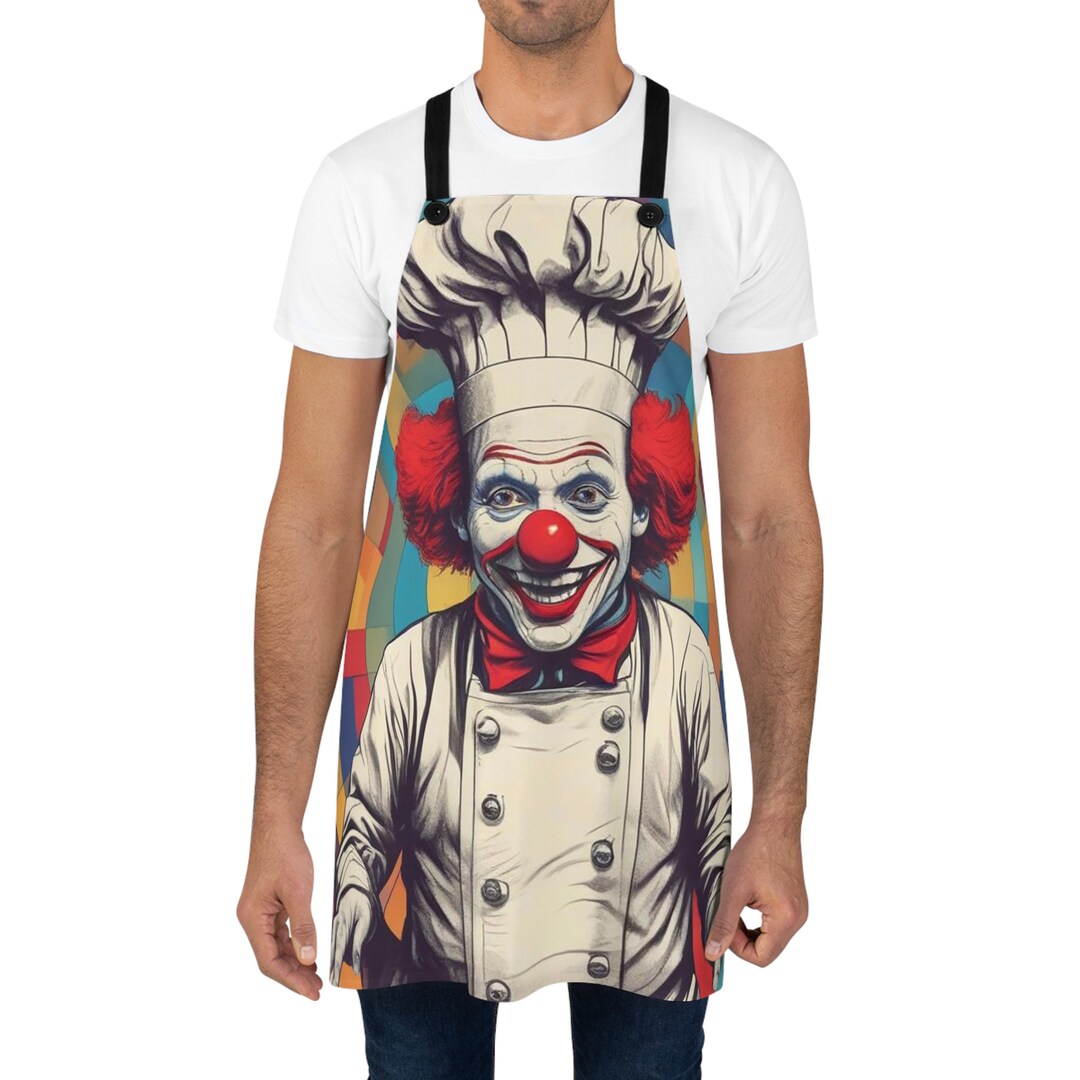 Crazy Clown Chef Apron | Funny Kitchen Cook Wear | Free Shipping in the ...