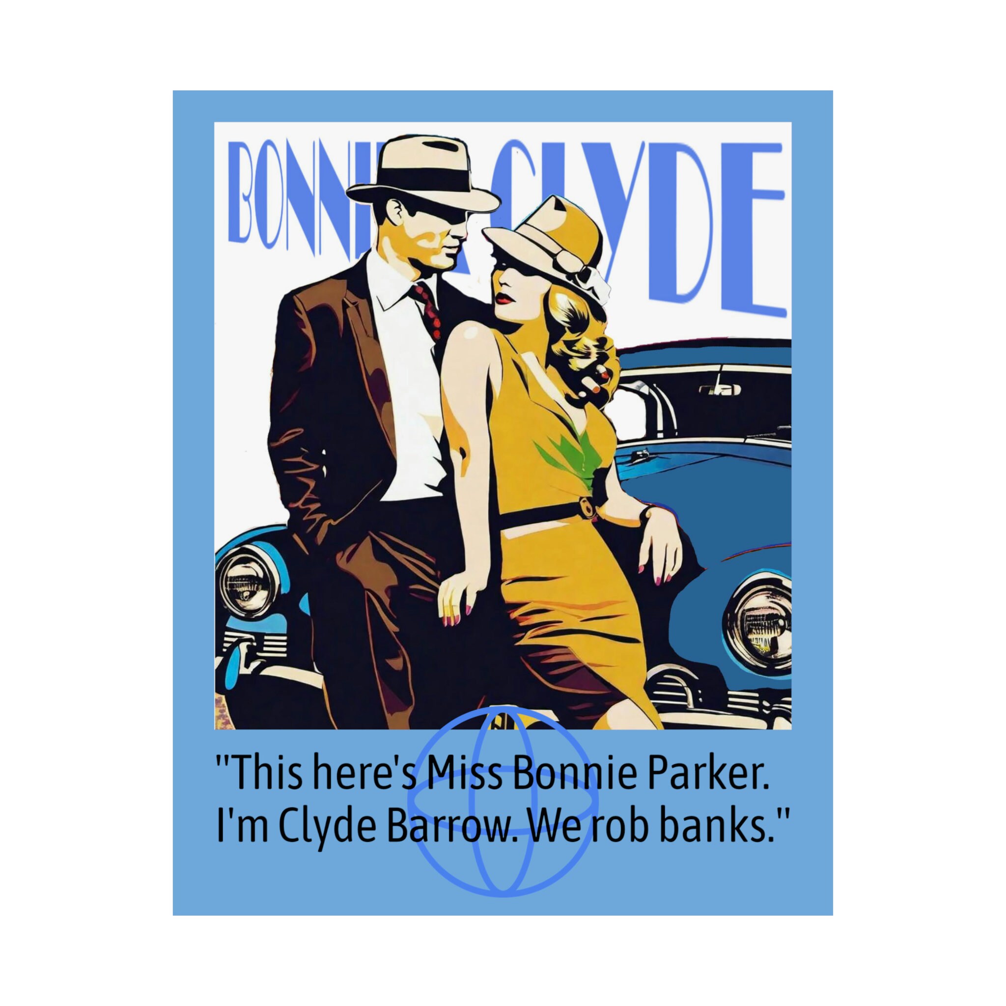 Bonnie & Clyde Poster Free Shipping - Etsy