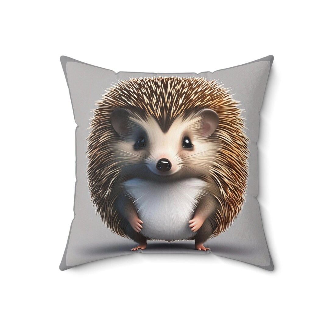Cute Fluffy Prickly Hedgehog Pillow | Round Critter | Free Shipping - Etsy