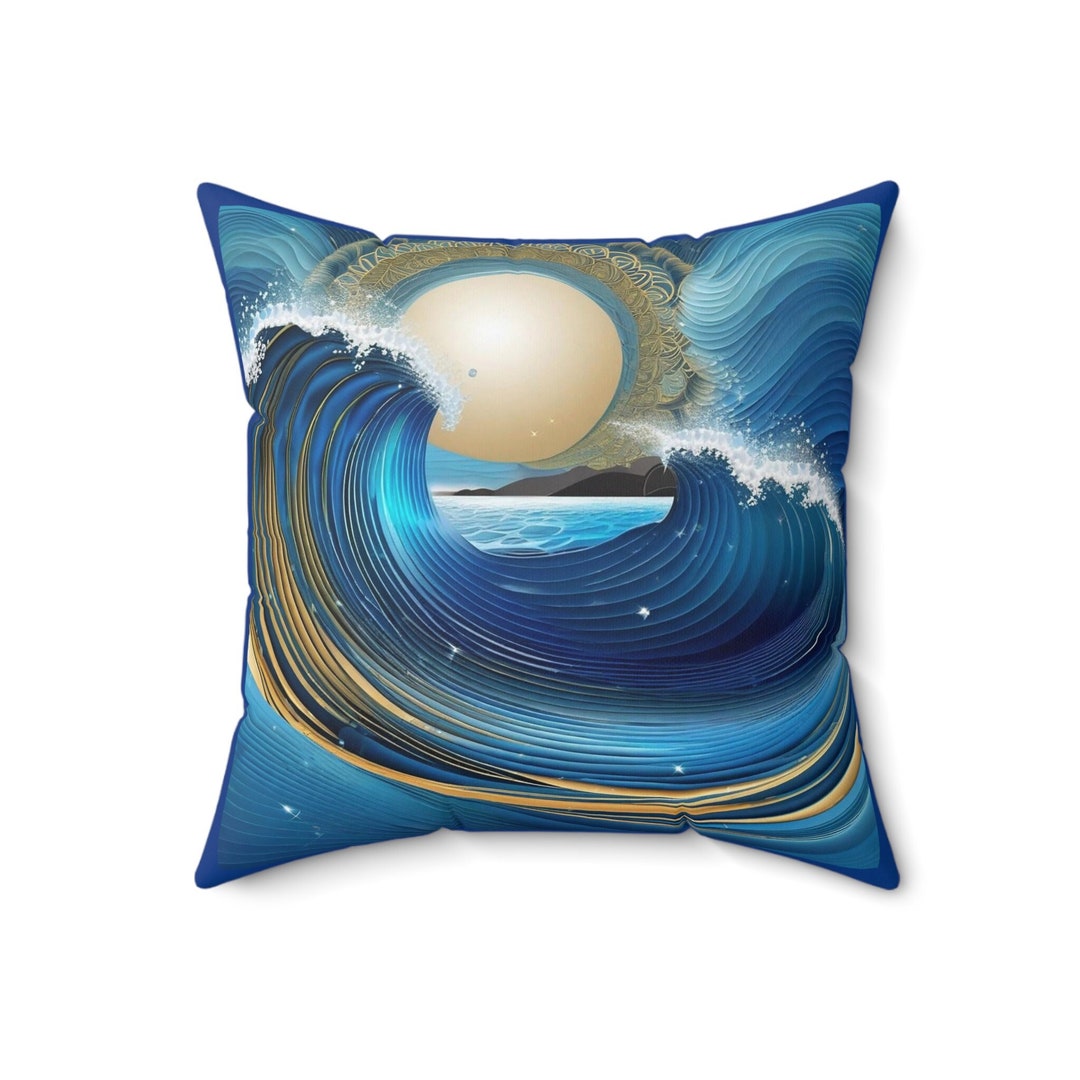 Ocean Wave Pillow Sea Lover Collection Set 4 of 5 Free Shipping - Etsy