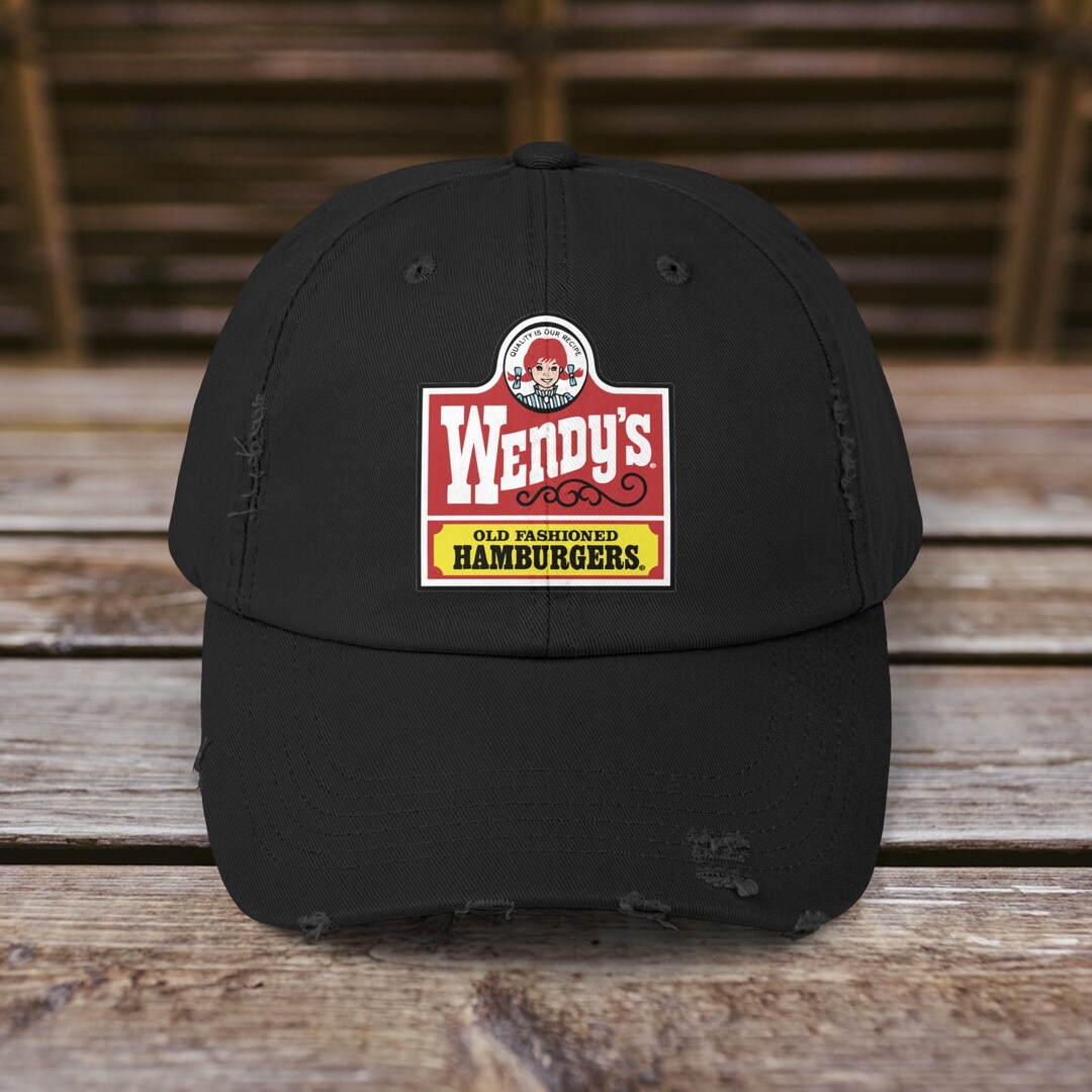 Wendy's Hamburger Cap Vintage Style Trendy Red Restaurant Unisex ...
