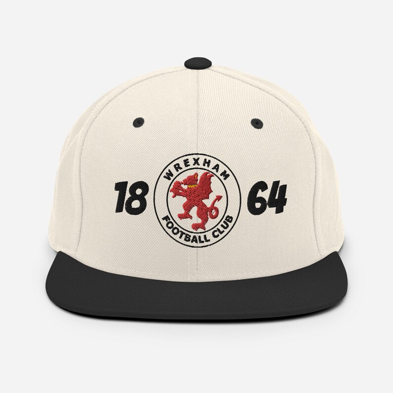 Wrexham 1864 Embroidered Football Cap, Wrexham Snapback Hat, Welsh ...
