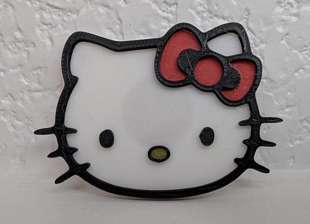 Super Cute Multicolored Hello Kitty Magnet - Etsy