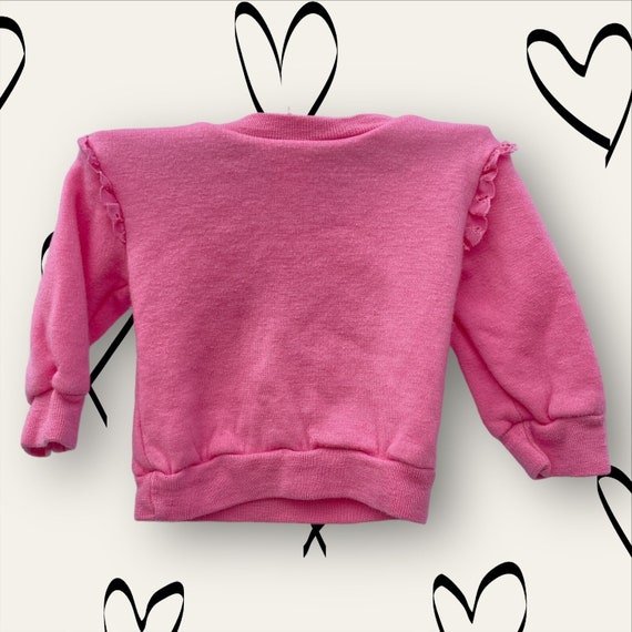 Vintage 80s Baby Sweater Pink Cuckoo Clock with Heart… - Gem