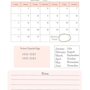 Homestead Record Keeping, Egg Chart, Digital Download, Chicken ...