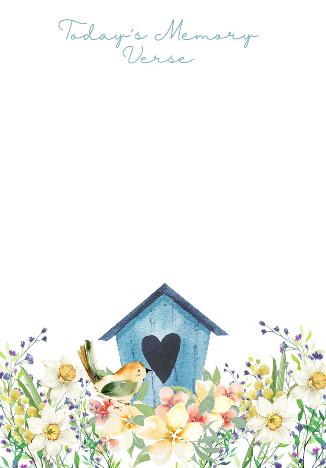 Bible Memory Verse Digital Printable - Etsy