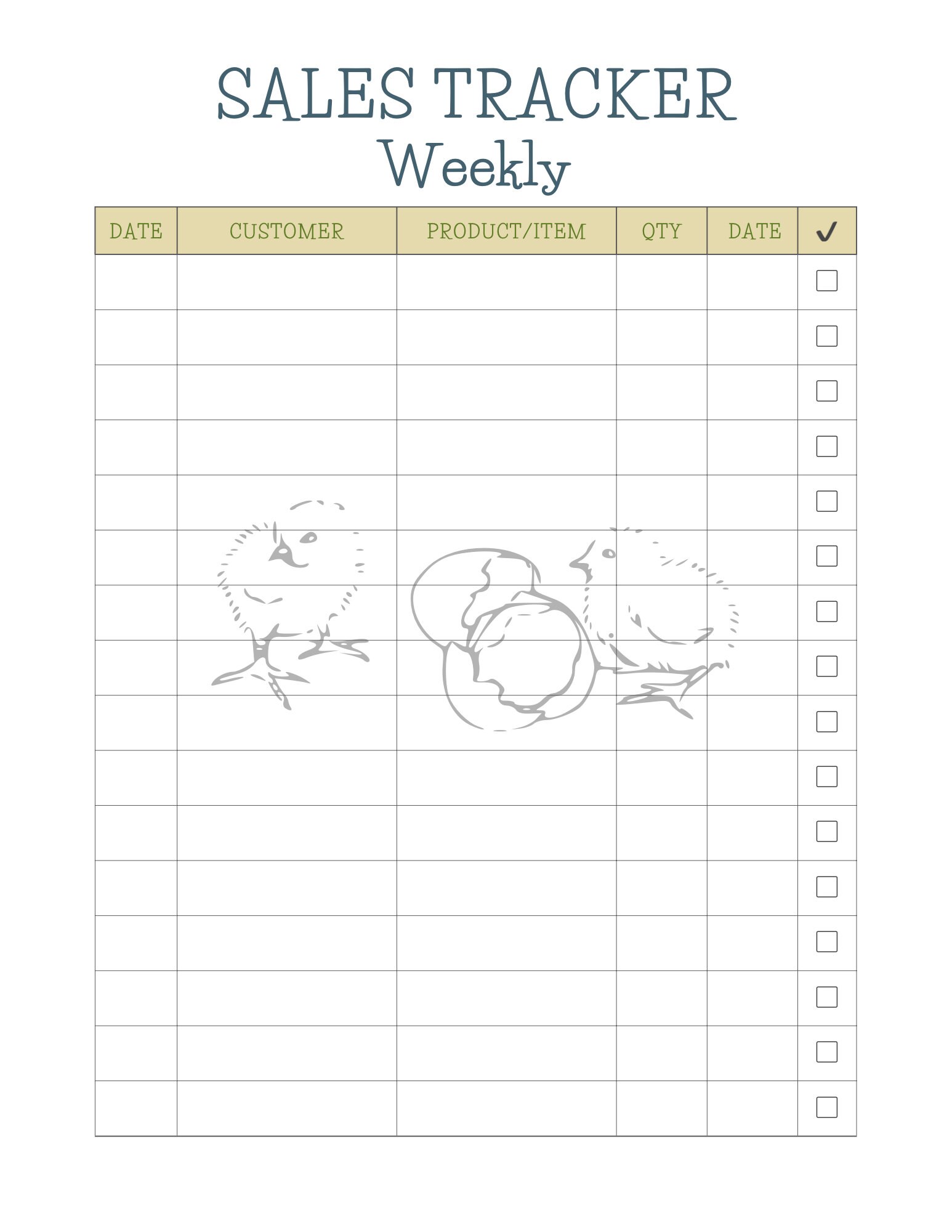 Homestead Record Keeping, Egg Chart, Digital Download, Chicken ...