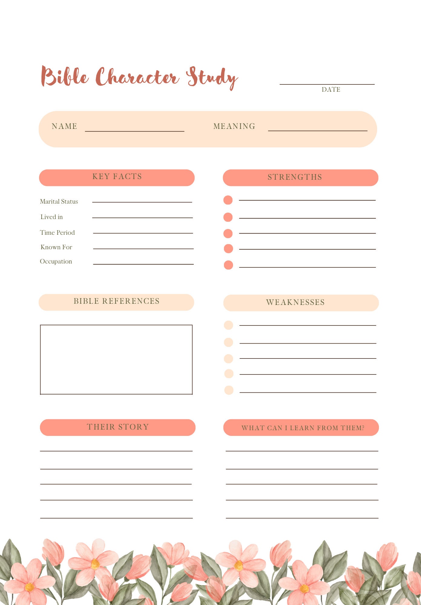 BIBLE STUDY, Prayer Journal, Coloring Page, Verse Mapping Digital ...