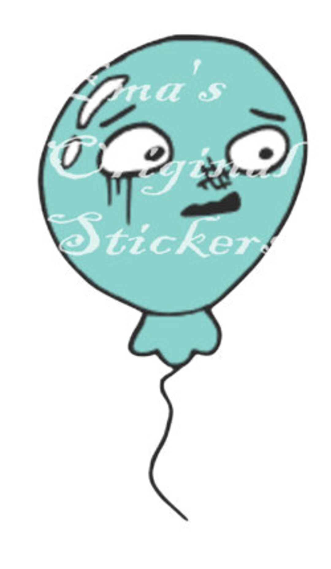 Nervous Balloon Sticker - Etsy