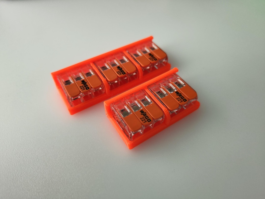 Wago Mount for 3 Wire Wago Connectors (10pcs) - Etsy