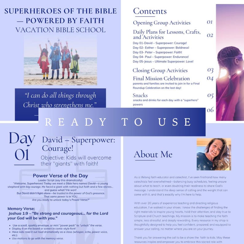 Superhero Bible VBS Curriculum: Faith-based Lessons, Crafts, Games ...