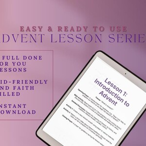 Advent Lesson Series for Catholic Education – 6 Complete Lessons | Done ...