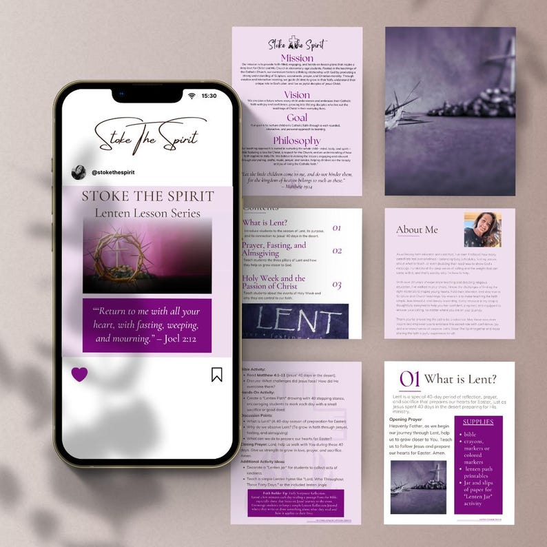 Catholic Lenten Lesson Series for Kids: Faith-based Activities (digital ...