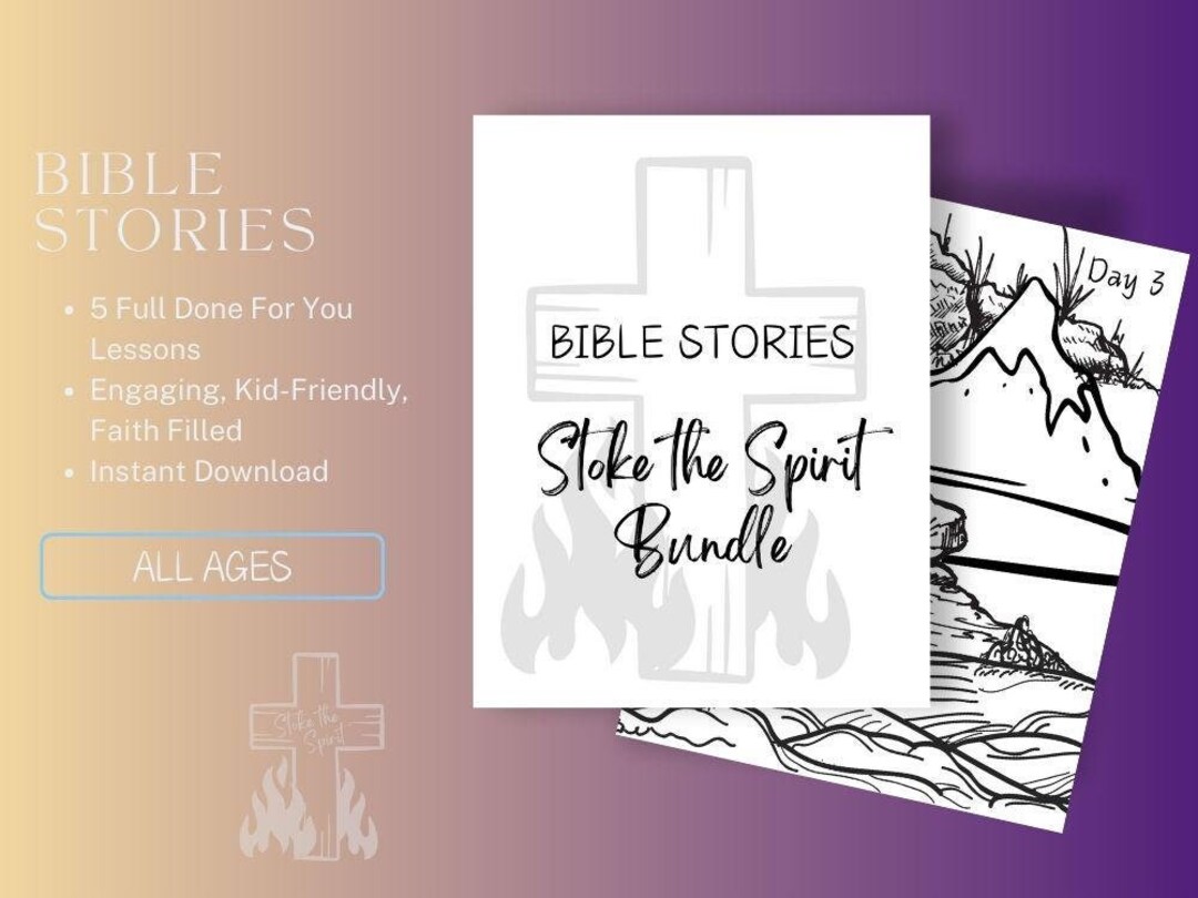 Engaging Bible Story Lesson Plans for Kids (digital Download) - Etsy