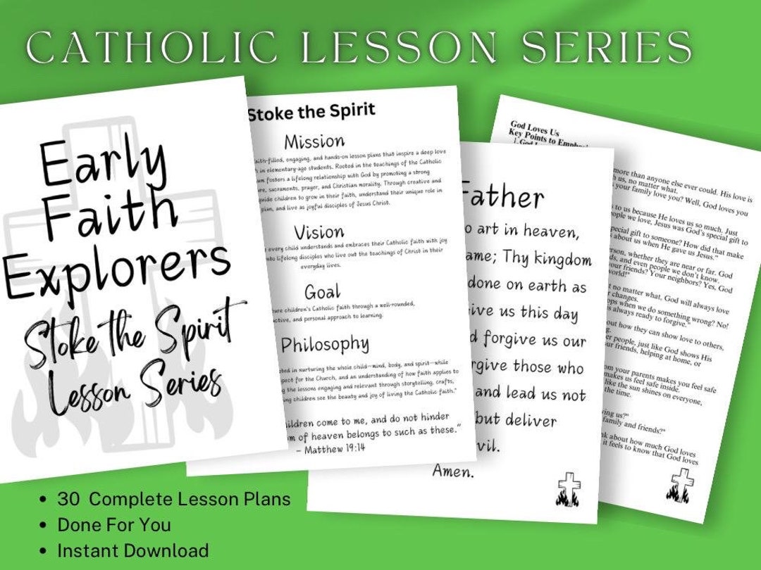 Catholic Lesson Plans: Early Elementary Faith Formation (digital ...