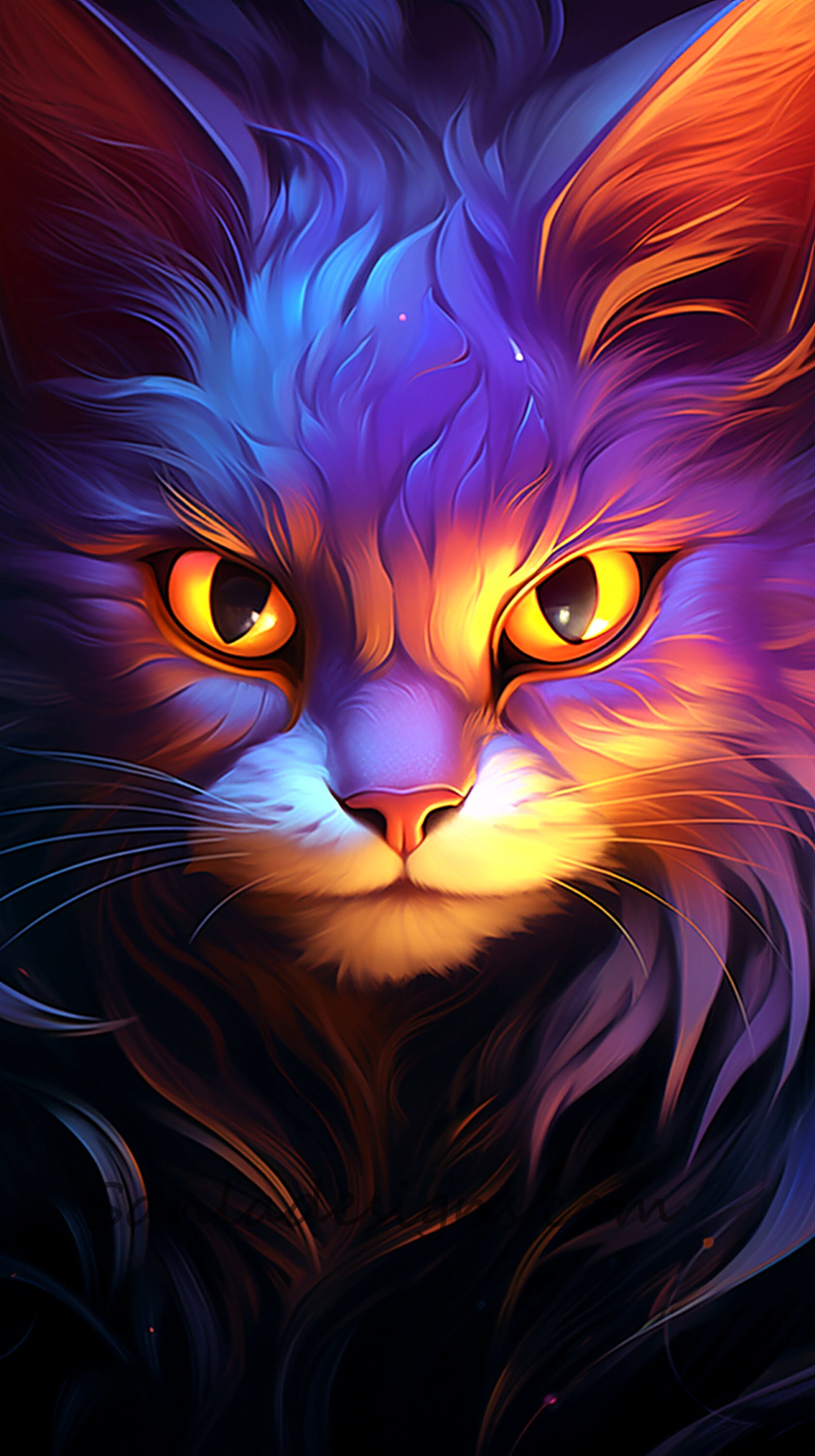 Colourful Cat Wallpapers, Beautiful Cat Pictures, Lovely Cats Digital ...