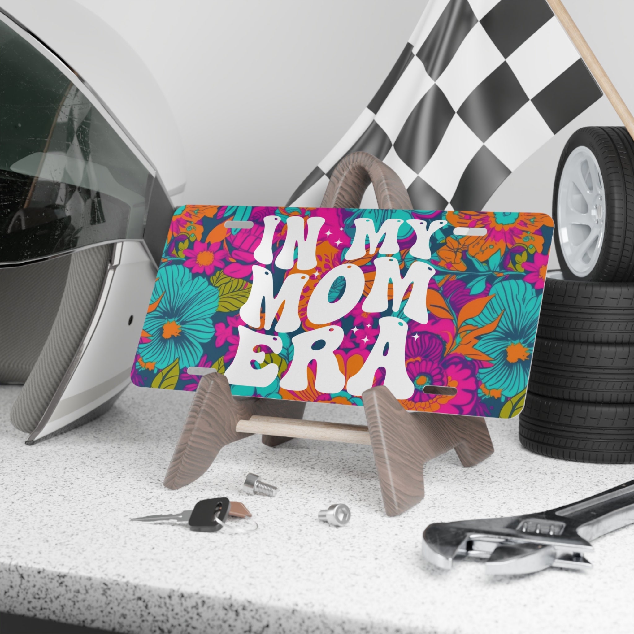 In My Mom Era Vanity License Plate, License Plate for Mom, Mom Plate ...