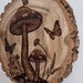 Handcrafted Mushroom Pyrography Art" - Etsy