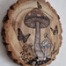 Handcrafted Mushroom Pyrography Art" - Etsy
