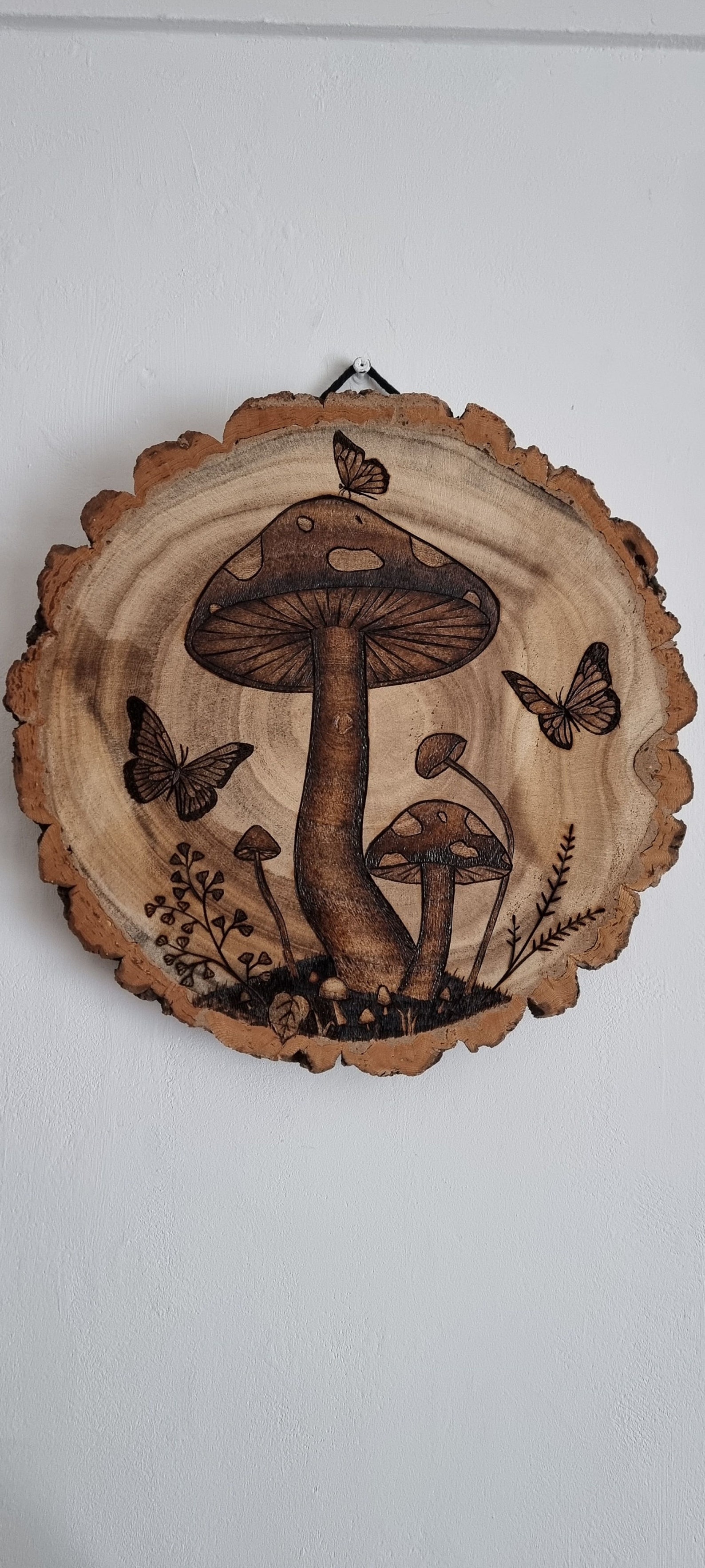 Handcrafted Mushroom Pyrography Art" - Etsy