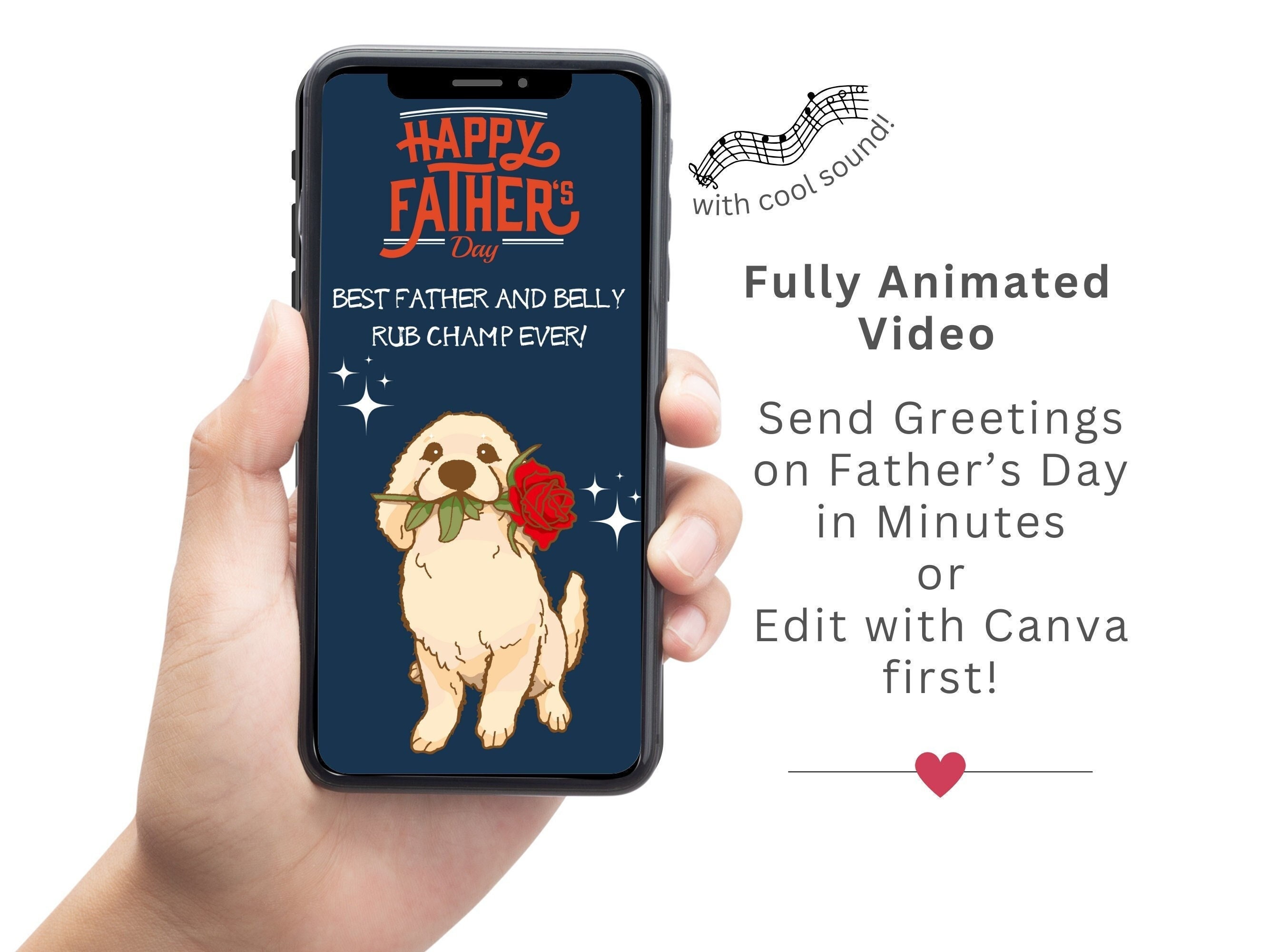 Editable Fathers Day Digital Ecard, Ecard Happy Fathers Day, Last ...