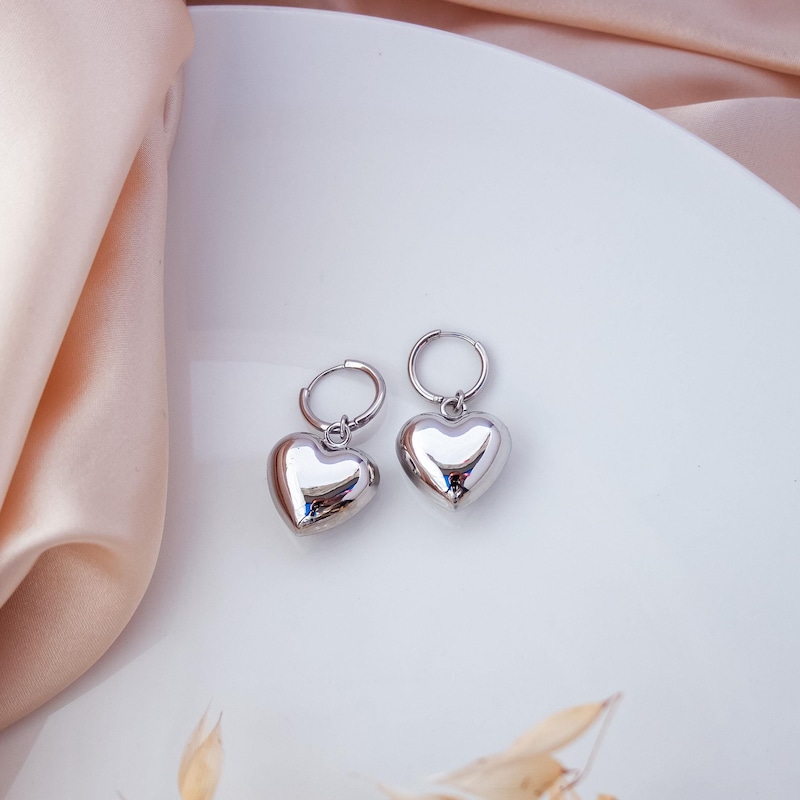 Copper Puffy Hearts - Etsy UK