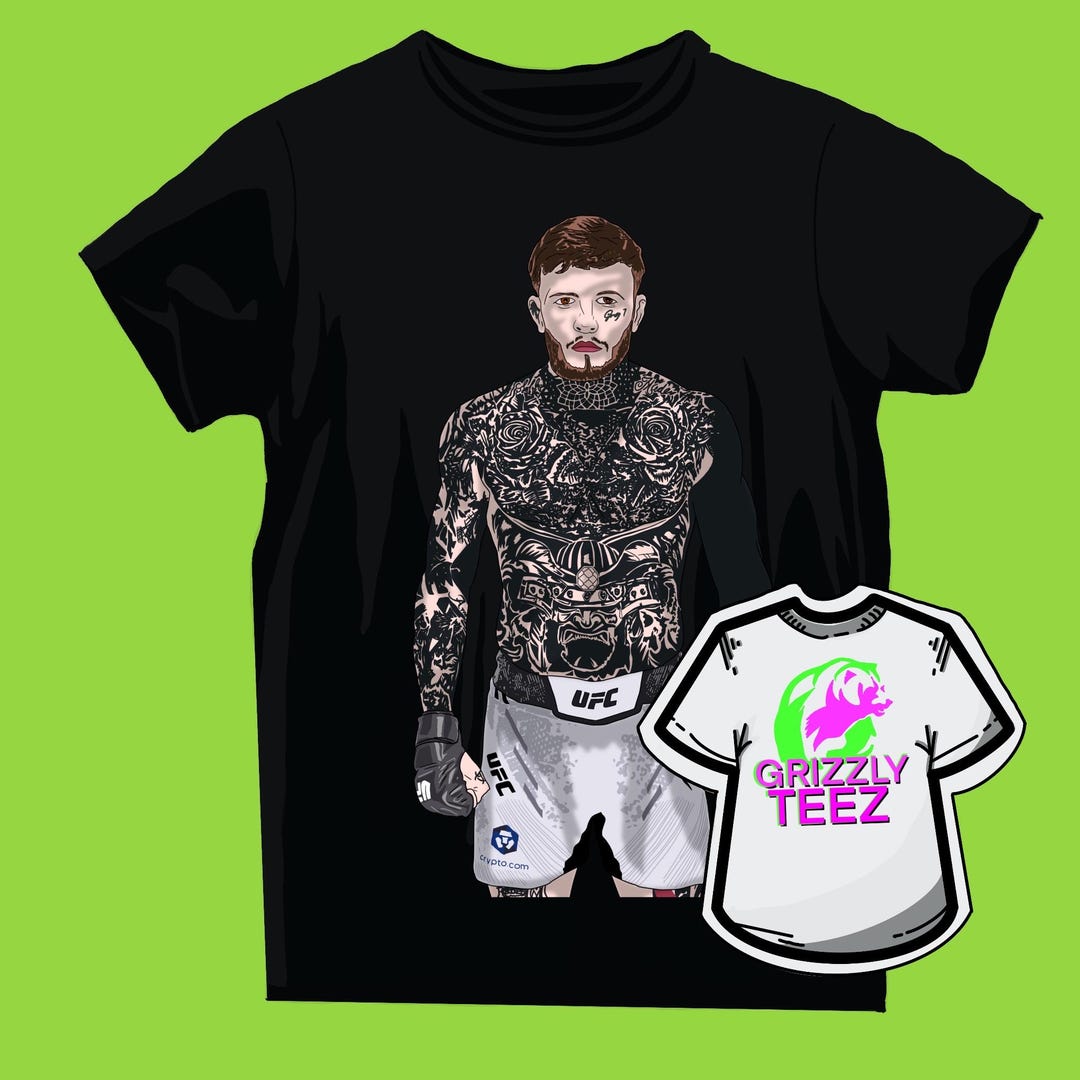 Jordan Vucenic UFC Fighter English Prospect - Etsy