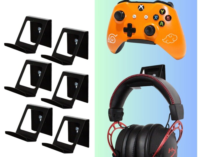 Wall-mounted Metal Controller Holder Video Game Steel Controller and ...