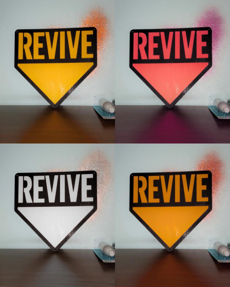 Cod Zombies Revive Sign, Double Layered Wood, Custom Gaming Signs ...