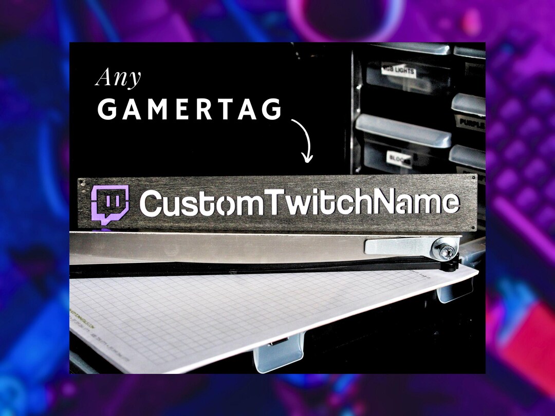 Custom Gaming Gamertag/name Sign - Etsy