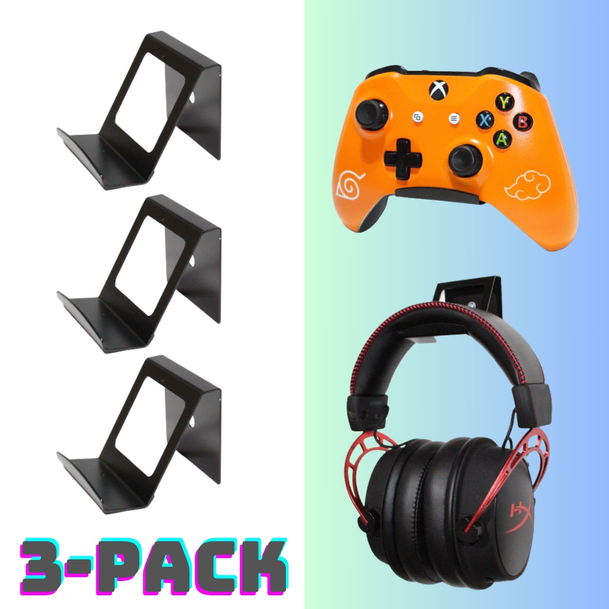 Wall-mounted Metal Controller Holder Video Game Steel Controller and ...