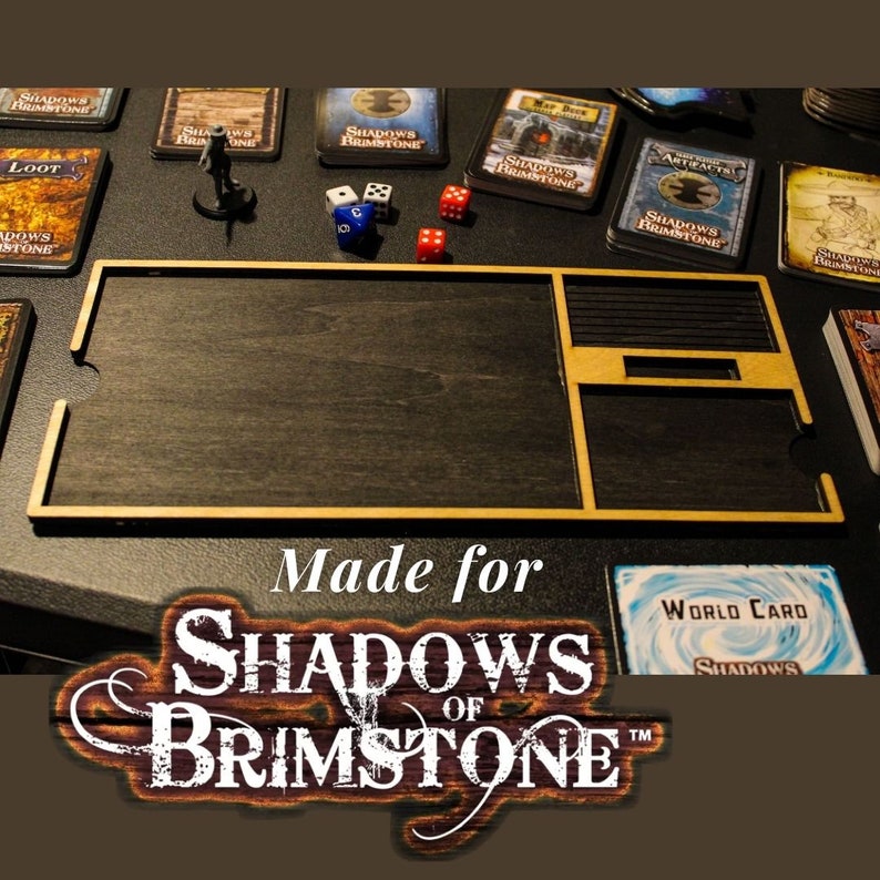 Shadows of Brimstone Insert, Strategy Board Game Piece and Card Holder ...