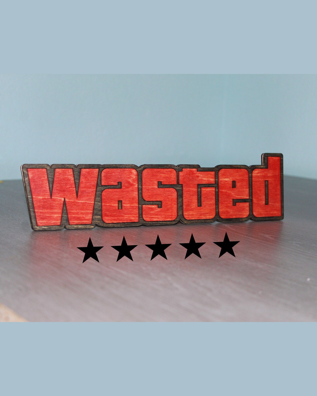 GTA Wasted Sign - Etsy