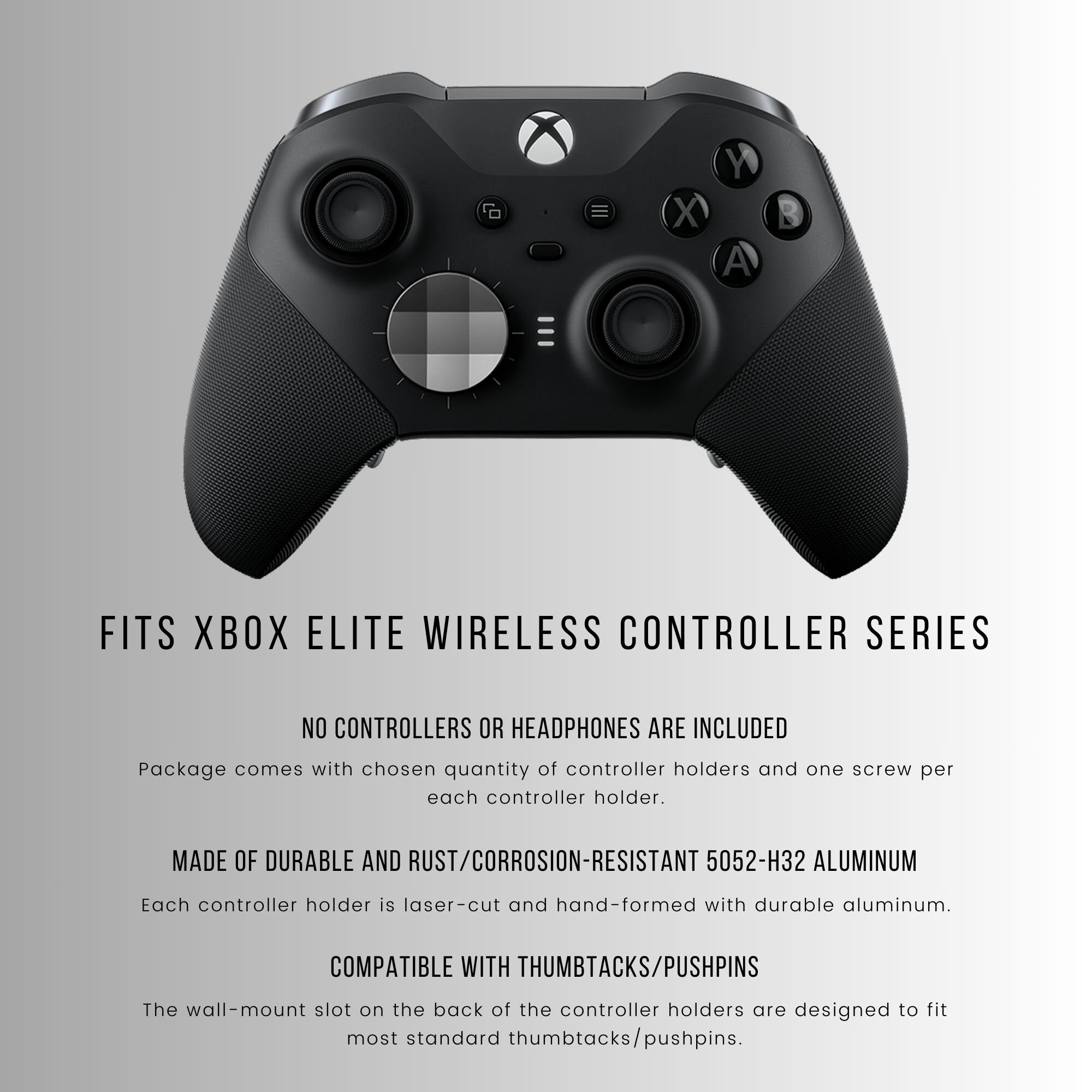 Wall-mounted Metal Controller Holder Video Game Steel Controller and ...