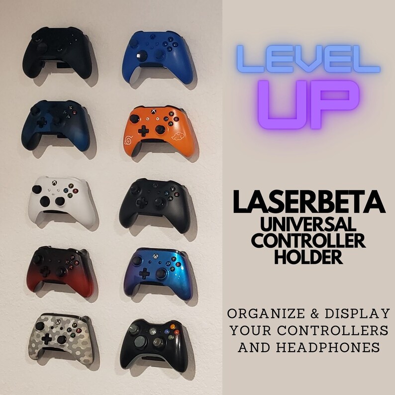Wall-mounted Metal Controller Holder | Video Game Steel Controller and ...