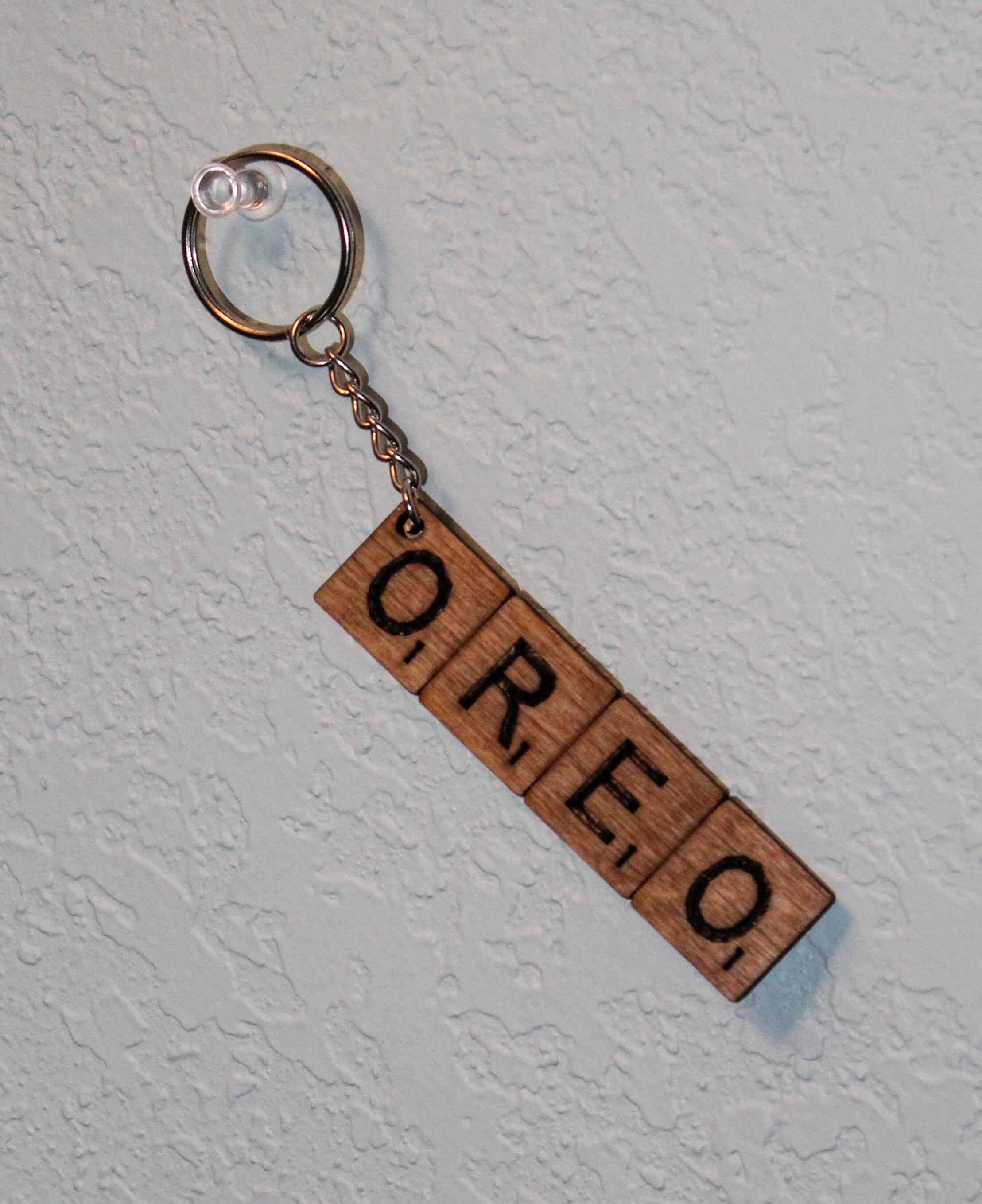 Custom Scrabble Tile Keychain, Personalized Birch Game Tile ...