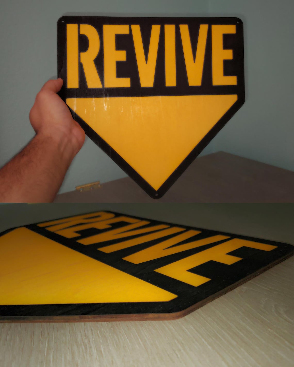 Cod Zombies Revive Sign, Double Layered Wood, Custom Gaming Signs ...