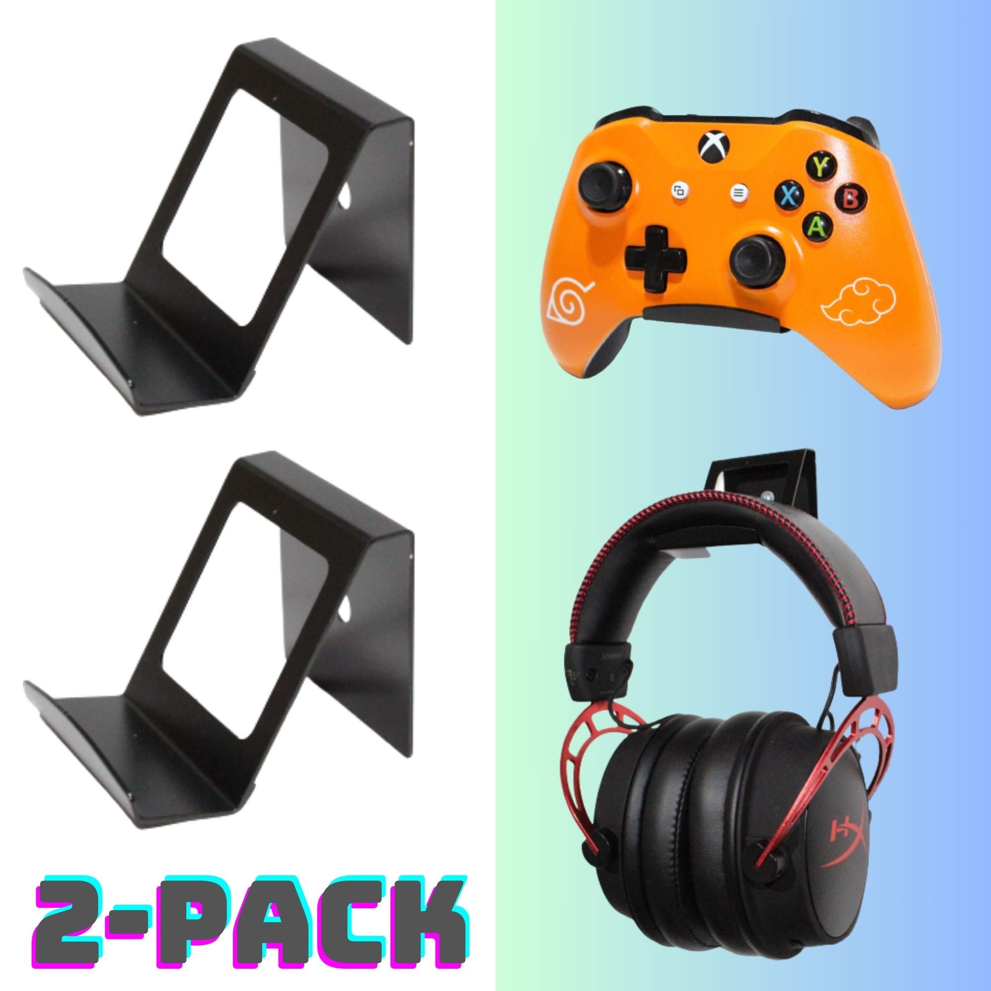 Wall-mounted Metal Controller Holder Video Game Steel Controller and ...