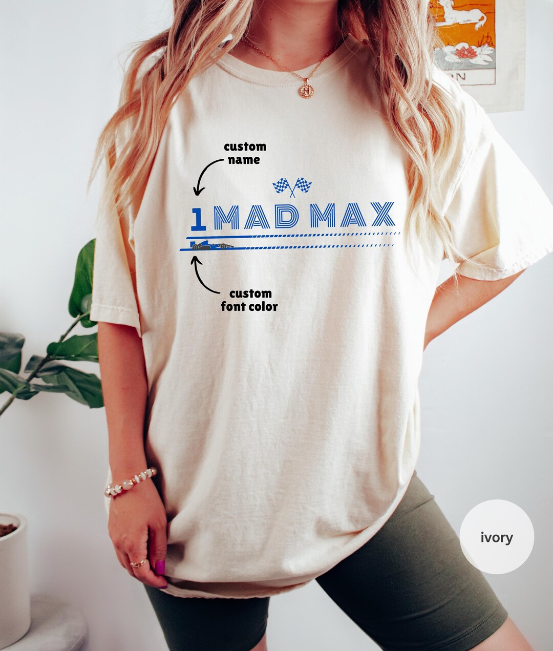 F1 Custom Shirt, Formula 1 Racing T-shirt, Personalize Driver Formula ...