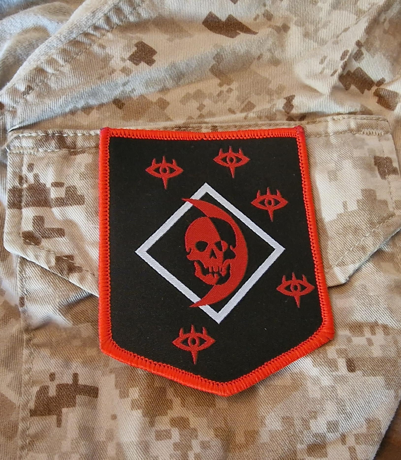 Minas Morgul Orc Raiders Fantasy Military Velcro Morale Patch Jacket Backpack Usmc Mordor Sauron ...