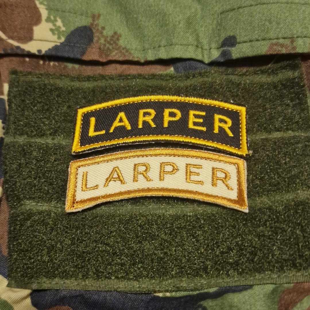 LARPER Tab Full Color Military Hook Morale Patch Jacket Backpack - Etsy