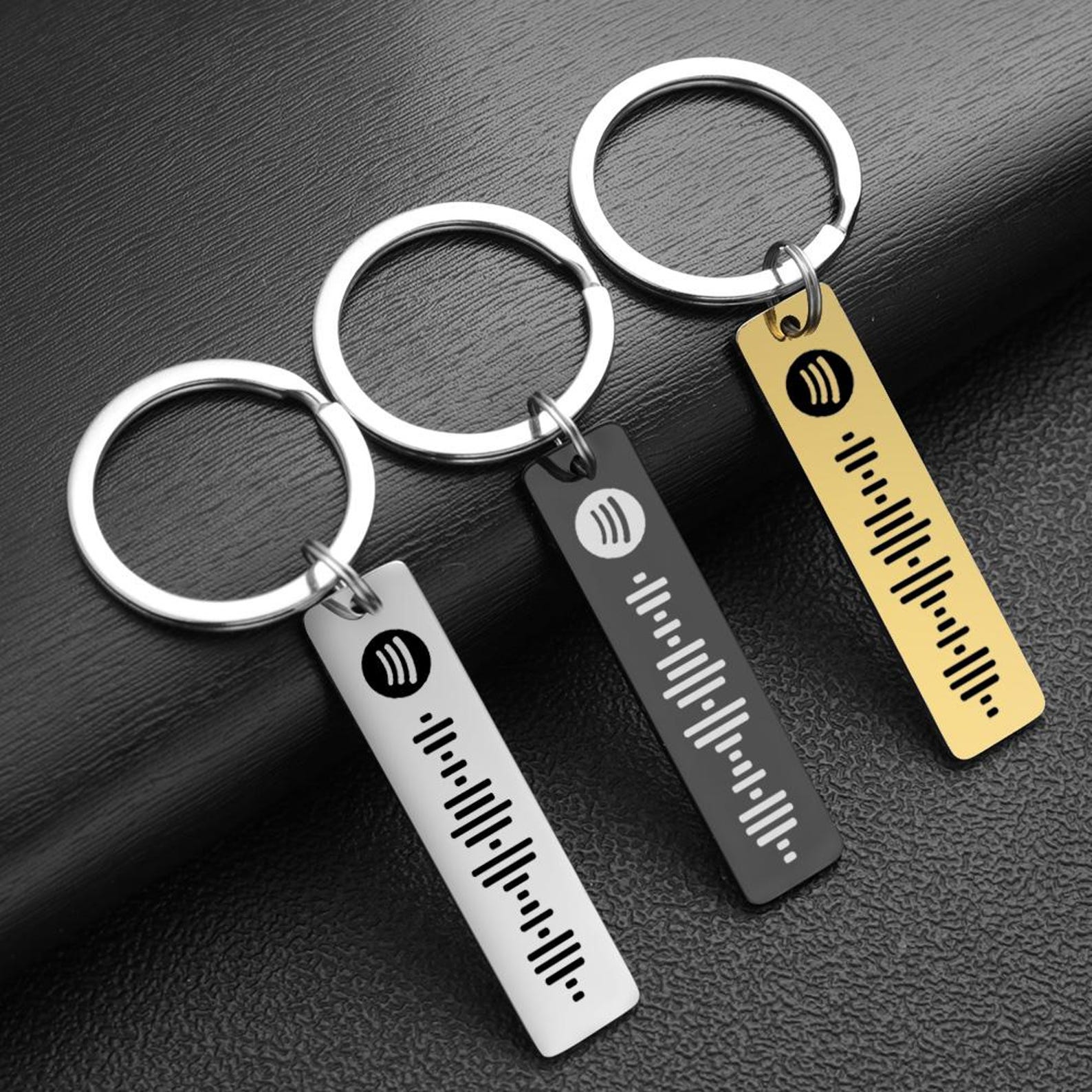 Spotify Code Keychains Customized Music Keyrings Scannable Song Name ...