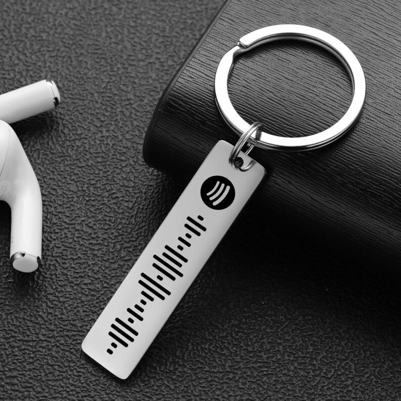 Spotify Code Keychains Customized Music Keyrings Scannable Song Name ... Spotify Code Keychains Customized Music Keyrings Scannable Song Name ...