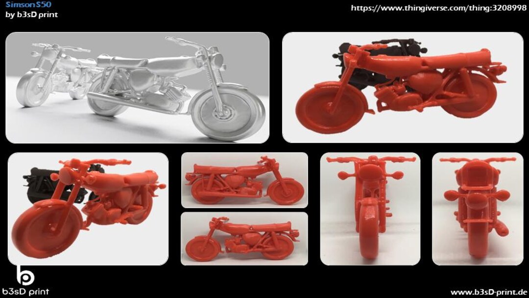 Simson S50 - the Iconic East German Motorcycle for Your Print Bed (STL ...