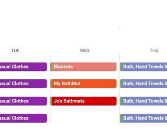 Editable Laundry Schedule Printable - Etsy