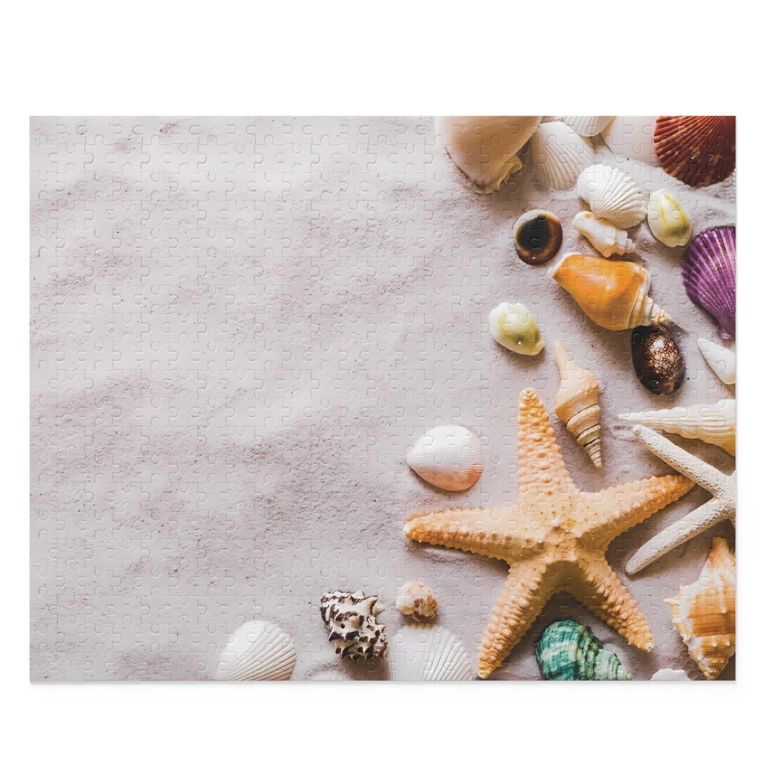 Starfish Puzzle, White Sand Puzzle, Beach Puzzle, Seashells Puzzle ...