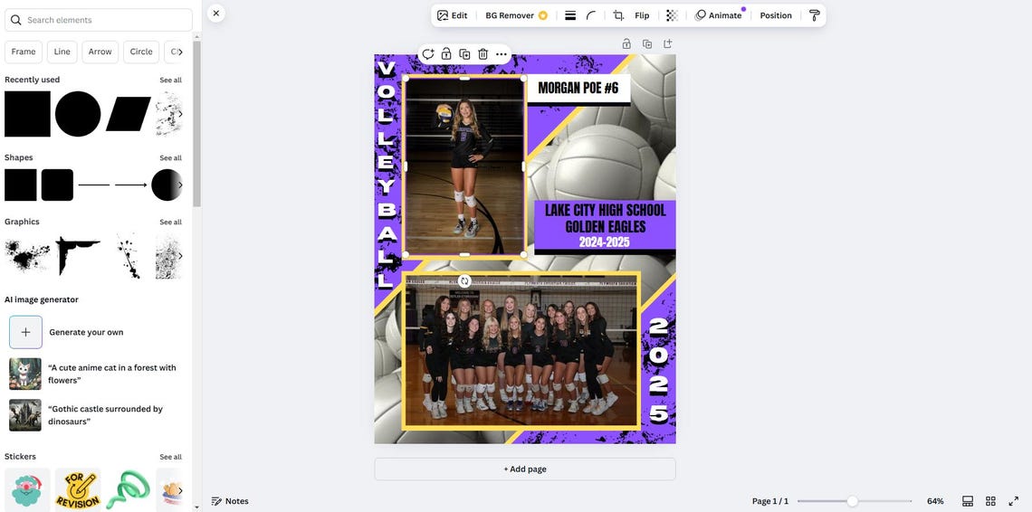 Volleyball Memory Mate Canva Digital Template | 8.5" X 11" | Sports ...